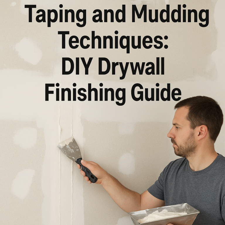 Taping and Mudding Techniques: DIY Drywall Finishing Guide for Southern ...